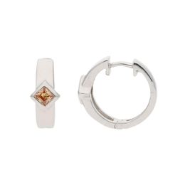 JuwelmaLux Paar Creolen Creolen 925/000 Sterling Silber mit Zirkonia JL30-06-4112 (kein Set, 2-tlg., inkl. edelm Schmucketui), silberfarben