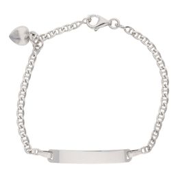 JuwelmaLux ID Armband Identitäts Armband 925 Sterling Silber JL10-03-0671 14 cm (kein Set, 1-tlg., kein Set), silberfarben