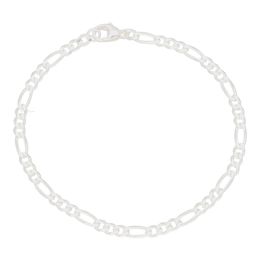 JuwelmaLux Armband Armband 925/000 Sterling Silber Figaro JL18-03-0302 19 cm (kein Set, 1-tlg., kein Set), silberfarben