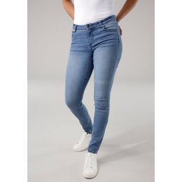 Tamaris Skinny-fit-Jeans im Five-Pocket-Style, blau