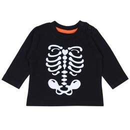Sarcia.eu Langarmbluse Schwarze Bluse/Sweatshirt Gerippe, Skelett für Kinder 2-3 Jahre