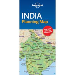 Lonely Planet India Planning Map - Lonely Planet, Karte (im Sinne von Landkarte)