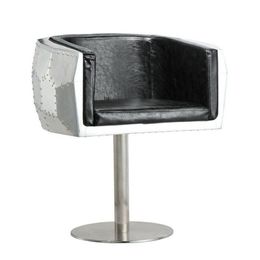 JVmoebel Stuhl Stuhl Stühle Leder aluminium Design möbel Esszimmer Lehnstuhl