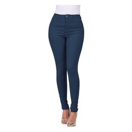 RUZU UG Slouchy Jeans Slim-Fit-Hose aus mehrfarbigem Stretch-Denim