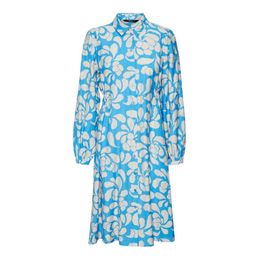 Véro Moda Vero Moda Sommerkleid VMGAJA FI LS CALF SHIRT DRESS WVN