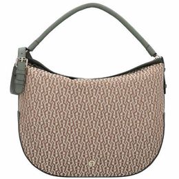 Aigner Estella Schultertasche L Leder 42 cm nature green