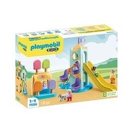 Playmobil 71326 1.2.3: Erlebnisturm mit Eisstand, Konstruktionsspielzeug Serie: 1.2.3 Teile: 18 -teilig Altersangabe: ab 12 Monaten Material: Kunststoff