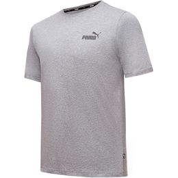 Puma® T-Shirt, Baumwolle, Logo-Print, für Herren, grau, S