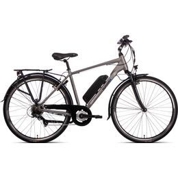 SFM BIKES E-Bike SAXXX "SAXXX Touring Sport" E-Bikes Gr. 50 cm, 28 Zoll (71,12 cm), silberfarben (silberfarben matt) E-Bikes