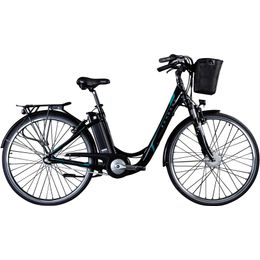 Zündapp E-Bike ZÜNDAPP "Z510" E-Bikes Gr. 48 cm, 28 Zoll (71,12 cm), weiß (schwarz, türkis) E-Bikes