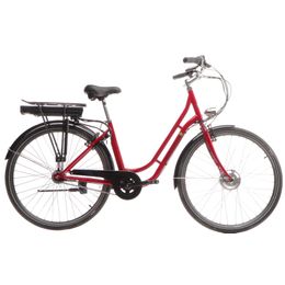 E-Bike SAXONETTE "Fashion Plus 2.0" E-Bikes Gr. 45 cm, 28 Zoll (71,12 cm), rot (ruby red) E-Bikes