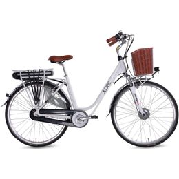 E-Bike Llobe "WhiteMotion 3.0, 13Ah" E-Bikes Gr. 51 cm, 28 Zoll (71,12 cm), weiß E-Bikes
