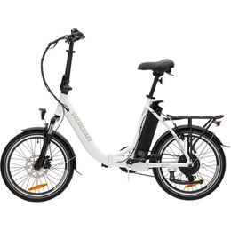 E-Bike VECOCRAFT "E-Pax" E-Bikes Gr. 46 cm, 20 Zoll (50,80 cm), weiß E-Bikes