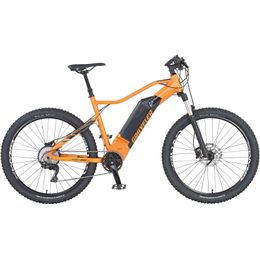 E-Bike Prophete "Graveler 22.ETM.30" E-Bikes Gr. 50 cm, 27,5 + Zoll (69,85 cm), schwarz (schwraz, orange) E-Bikes