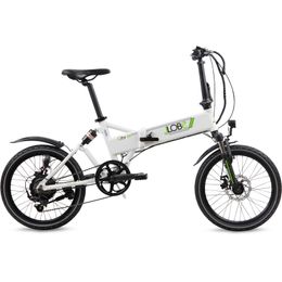 E-Bike Llobe "City III weiß" E-Bikes Gr. 37 cm, 20 Zoll (50,80 cm), weiß E-Bikes
