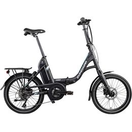 Zündapp E-Bike ZÜNDAPP "X100" E-Bikes Gr. 45 cm, 20 Zoll (50,80 cm), schwarz (schwarz, türkis) E-Bikes