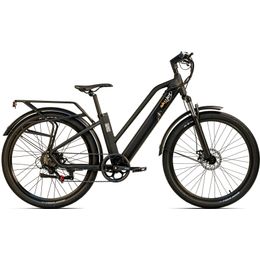 E-Bike SKYJET "6A" E-Bikes Gr. 40 cm, 27,5 Zoll (69,85 cm), schwarz E-Bikes