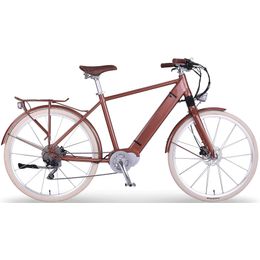 E-Bike EGO MOVEMENT "Classic 25 Cäsar Herren 54 cm Bronze 28"" E-Bikes Gr. 54 cm, 28 Zoll (71,12 cm), braun (bronzefarben) E-Bikes