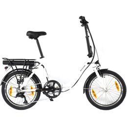 E-Bike Allegro "Compact SUV 7 374" E-Bikes Gr. 42 cm, 20 Zoll (50,80 cm), weiß E-Bikes