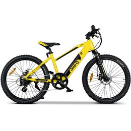 E-Bike JEEP E-BIKES "TR 7002" E-Bikes Gr. 38 cm, 24 Zoll (60,96 cm), gelb E-Bikes