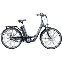 Zündapp E-Bike ZÜNDAPP "Green 3.7" E-Bikes Gr. 46 cm, 26 Zoll (66,04 cm), grau E-Bikes