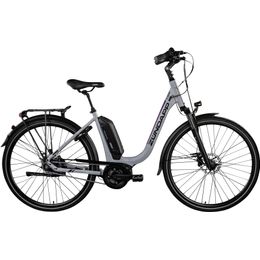 Zündapp E-Bike ZÜNDAPP "X300" E-Bikes Gr. 51 cm, 27,5 Zoll (69,85 cm), silberfarben (silber, lila) E-Bikes