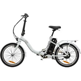 E-Bike VECOCRAFT "Nemesis" E-Bikes Gr. 38 cm, 20 Zoll (50,80 cm), weiß E-Bikes