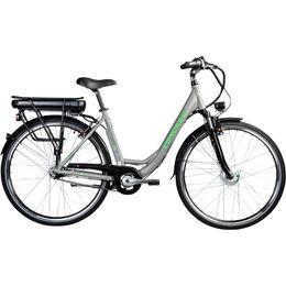 Zündapp E-Bike ZÜNDAPP "Z502" E-Bikes Gr. 48 cm, 28 Zoll (71,12 cm), grau (grau, grün) E-Bikes