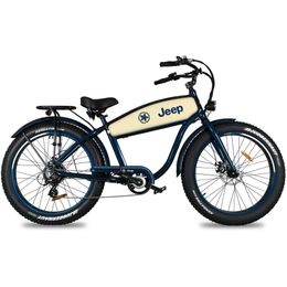 E-Bike JEEP E-BIKES "CR 7005" E-Bikes Gr. 46 cm, 26 Zoll (66,04 cm), blau E-Bikes