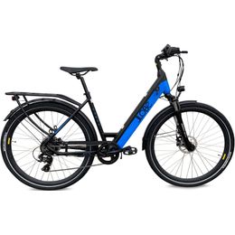 E-Bike Llobe "Yukon Lady 28"" E-Bikes Gr. 51 cm, 28 Zoll (71,12 cm), schwarz (blau, schwarz) E-Bikes