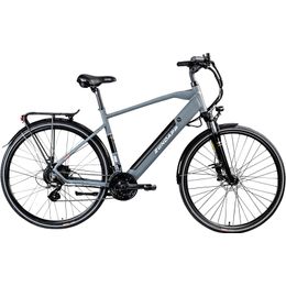 Zündapp E-Bike ZÜNDAPP "Z810" E-Bikes Gr. 52 cm, 28 Zoll (71,12 cm), grau E-Bikes