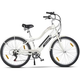 E-Bike ROVER "Cruise CLR 707" E-Bikes Gr. 42 cm, 27,5 Zoll (69,85 cm), beige (creme, weiß) E-Bikes