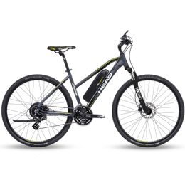 E-Bike Head "e I-Peak RM Lady" E-Bikes Gr. 50 cm, 28 Zoll (71,12 cm), grau (grey matt, lime) E-Bikes