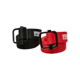 Urban Classics Hüftgürtel Urban Classics Unisex Industrial Canvas Belt Kids 2-Pack, schwarz