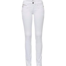 Freeman T. Porter Slim-fit-Jeans (1-tlg) mit coolen Deko-Features, weiß