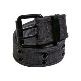 Urban Classics Hüftgürtel Urban Classics Unisex Double Thorn Buckle Canvas Belt, grau