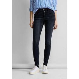 Street One Slim-fit-Jeans in dunkler Waschung, blau