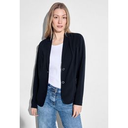 Cecil Jackenblazer mit Knopfleiste und Eingrifftaschen, blau