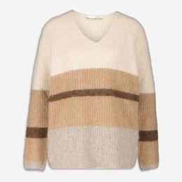 TK Maxx Mehrfarbiger Pullover aus Wollmischung mit V-Ausschnitt