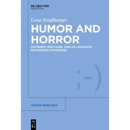 De Gruyter Humor and Horror - Lena Straßburger, Gebunden