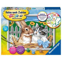 Ravensburger Malen nach Zahlen 28477 - Putzige Freunde - Kinder ab 9 Jahren