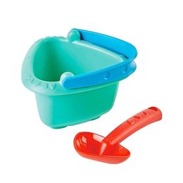 HAPE Sandspielzeug BABYEIMER & SCHAUFEL in türkis/rot