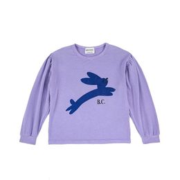Bobo Choses - Langarmshirt JUMPING HARE in purple, Gr.104/110