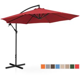 Uniprodo Ampelschirm - Bordeaux - rund - Ø 300 cm - neigbar UNI_UMBRELLA_R300BO_N