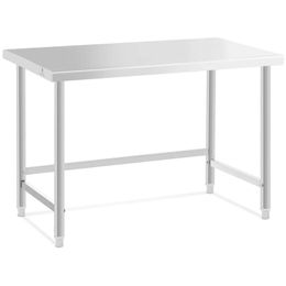 Edelstahltisch - 120 x 70 cm - 93 kg Tragkraft - ROYAL CATERING RCAT-120/70-PS