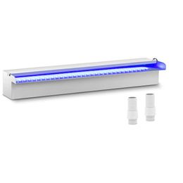 Uniprodo Schwalldusche - 60 cm - LED-Beleuchtung - Blau / Weiß - offener Wasserauslauf UNI_WATER_31