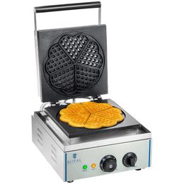 ROYAL CATERING Waffeleisen mit 1.500 Watt - herzförmig RCWM-1500-H