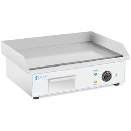 Elektro Grillplatte - 55 cm - ROYAL CATERING - glatt - 3000 W RC-EG54