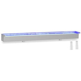 Uniprodo Schwalldusche - 90 cm - LED-Beleuchtung - Blau / Weiß UNI_WATER_32