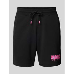 Hugo Regular Fit Sweatshorts mit Label-Print Modell 'Dapalmi'